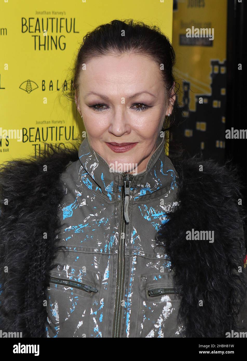 Frances Barber attending the Beautiful Thing Press Night at the Arts ...