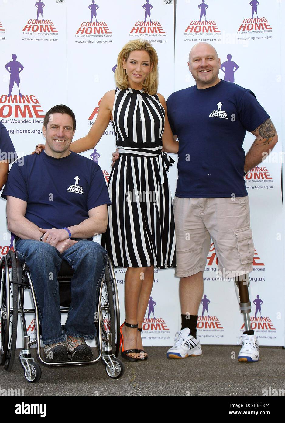 Sarah Harding poses at the Coming Home Photocall at Seaford House ...