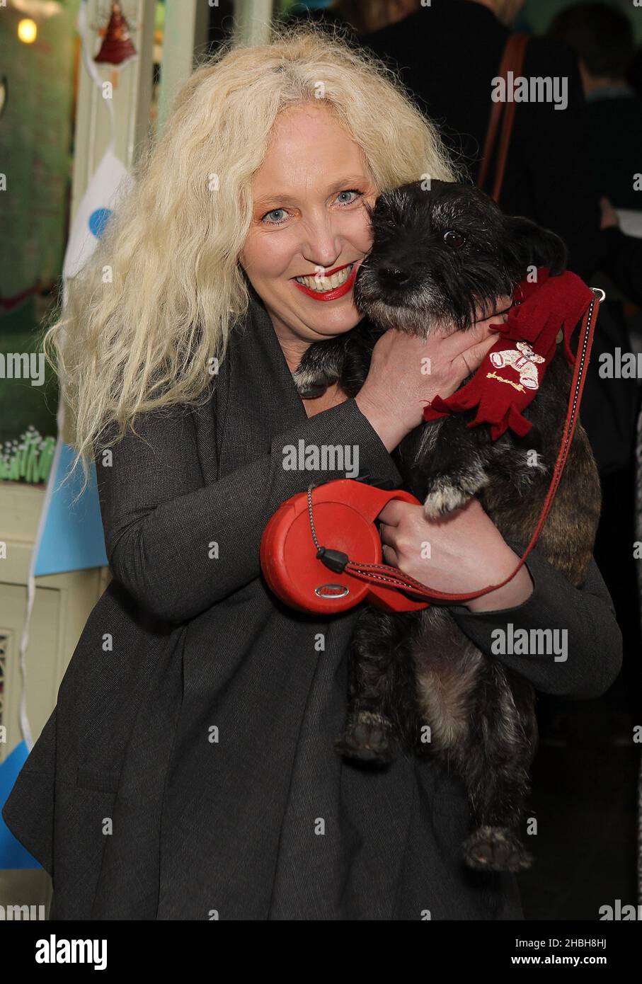 Debbie Bright pictured with her dog attends the Blue Cross Tea Party ...