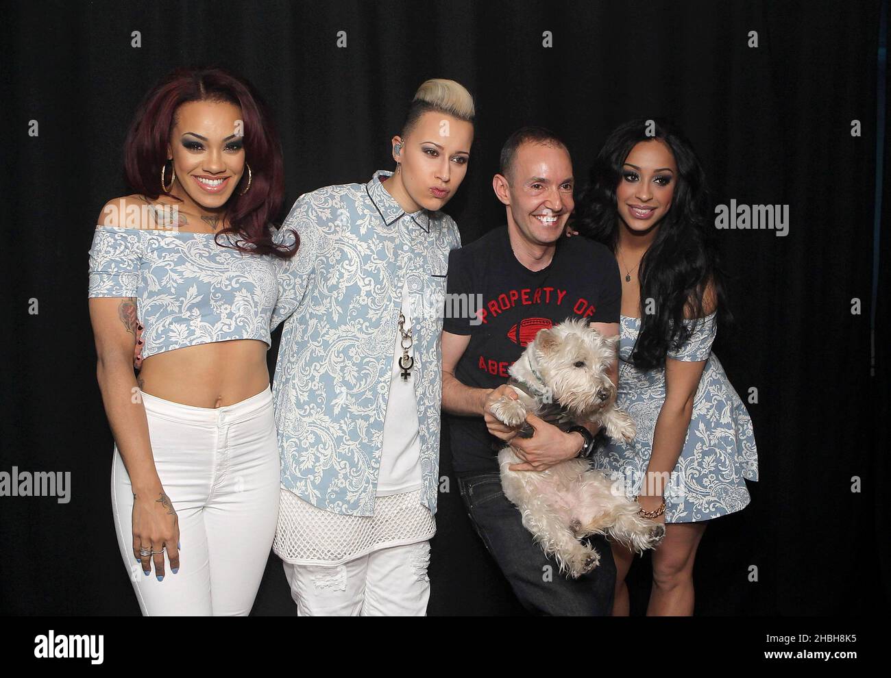 Karis Anderson, Courtney Rumbold Alexandra Buggs of Stooshe pose with ...