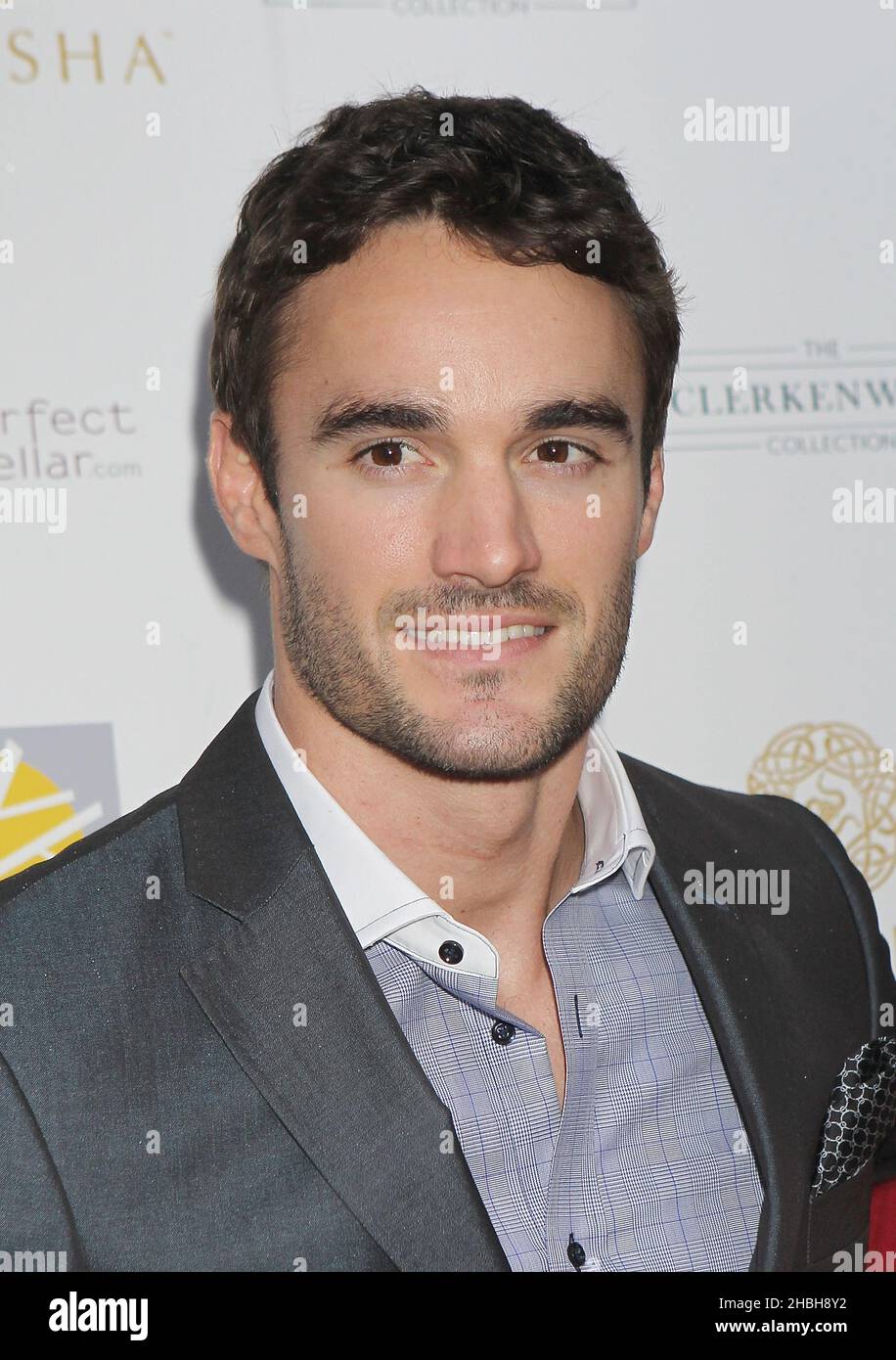 Thom Evans attending the Aston Martin Tailoring Collection - VIP launch ...