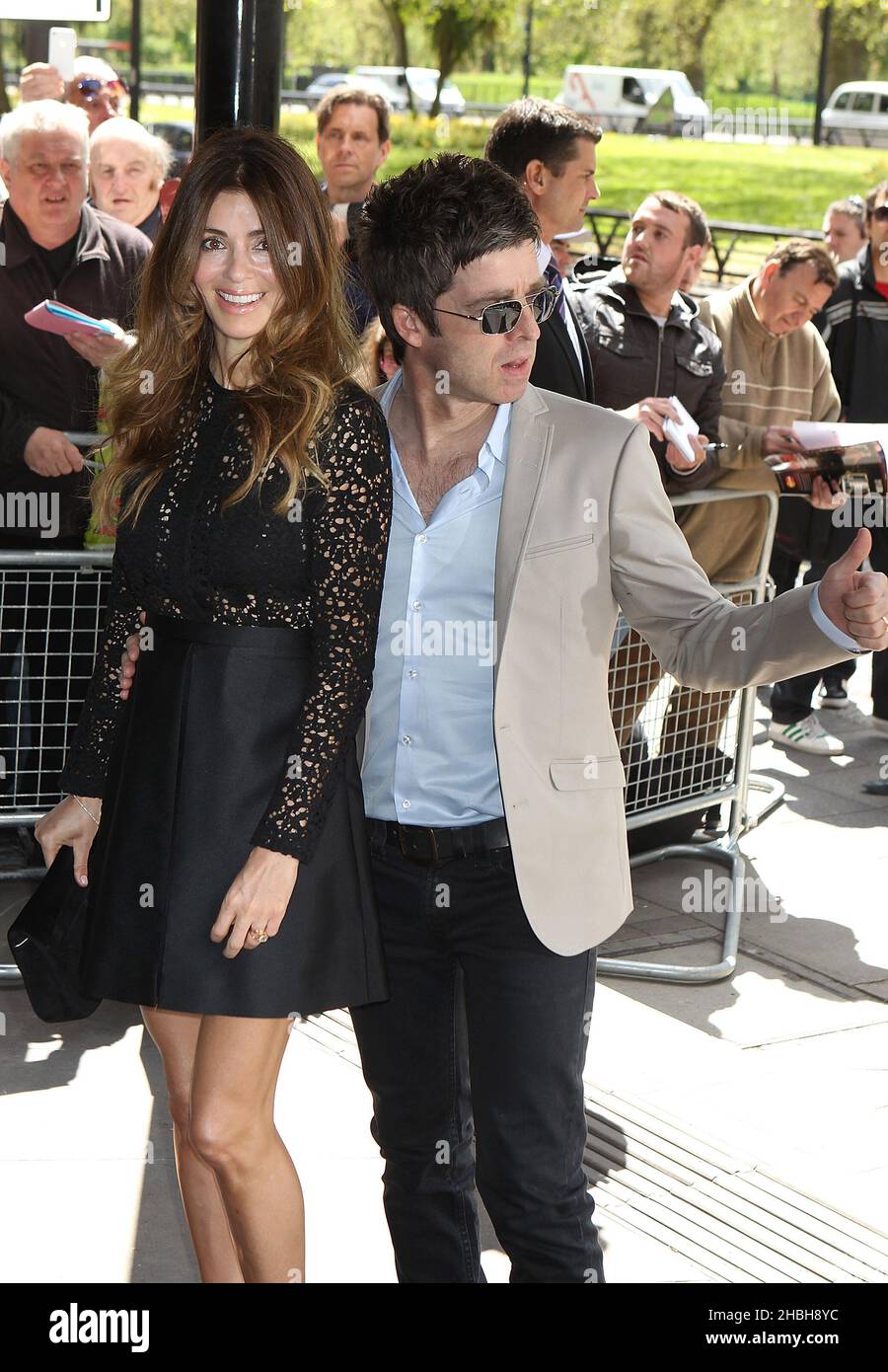 Sarah MacDonald and Noel Gallagher attend the Ivor Novello Awards ...