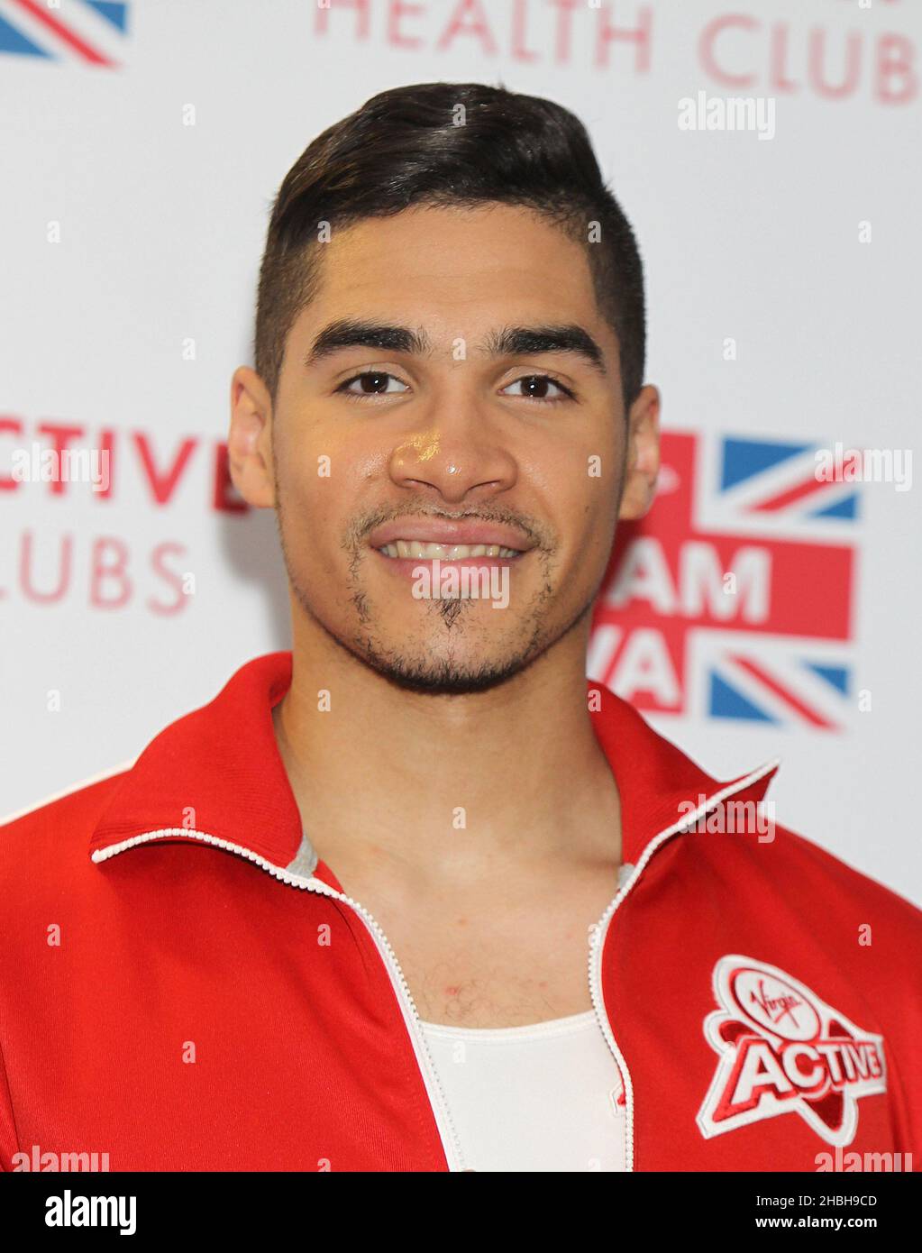 Louis Smith MBE attending the 2013 Team Event at Virgin Active gym at ...
