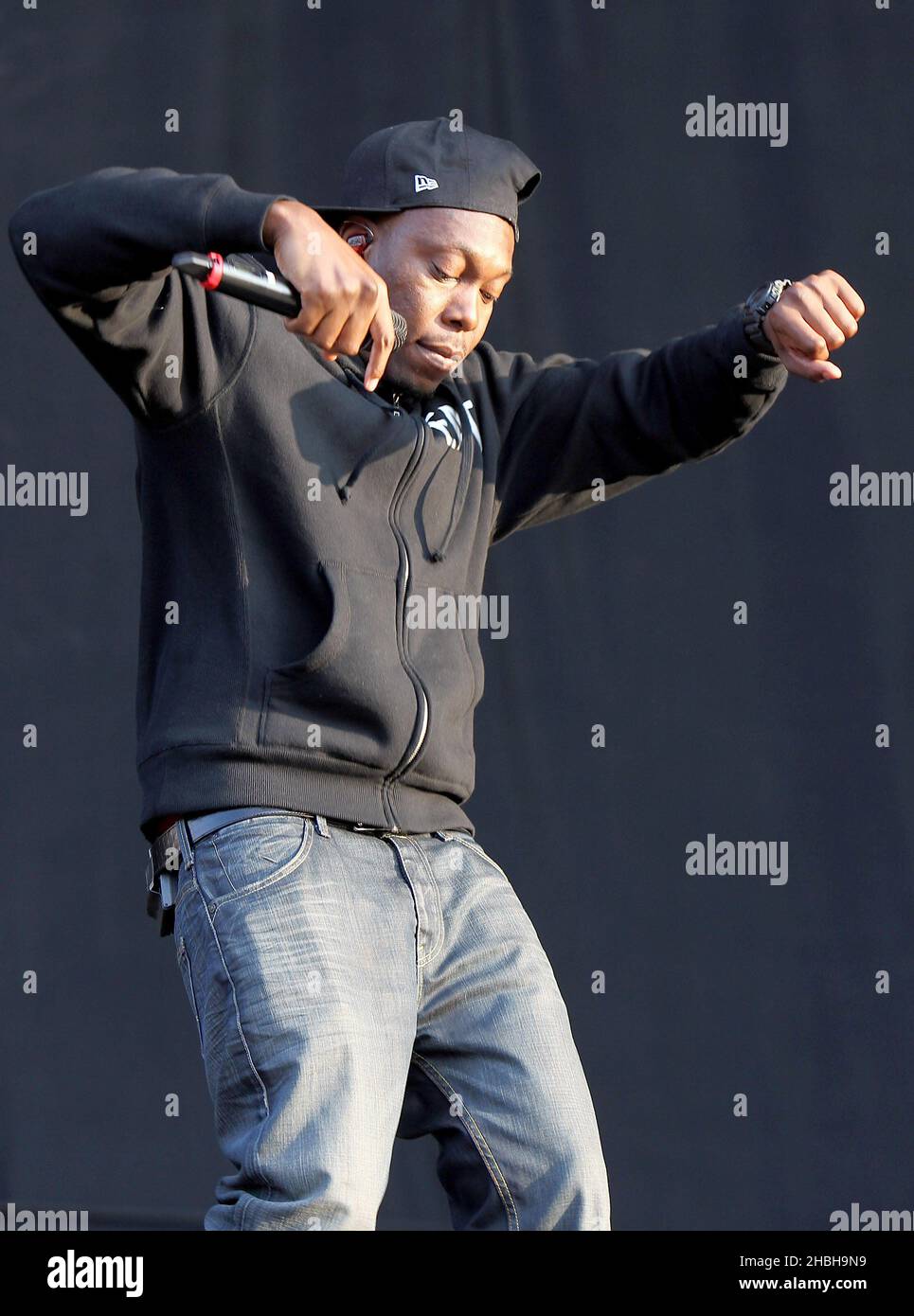 Dizzee Rascal performs live in concert at Finsbury Park in London Stock ...