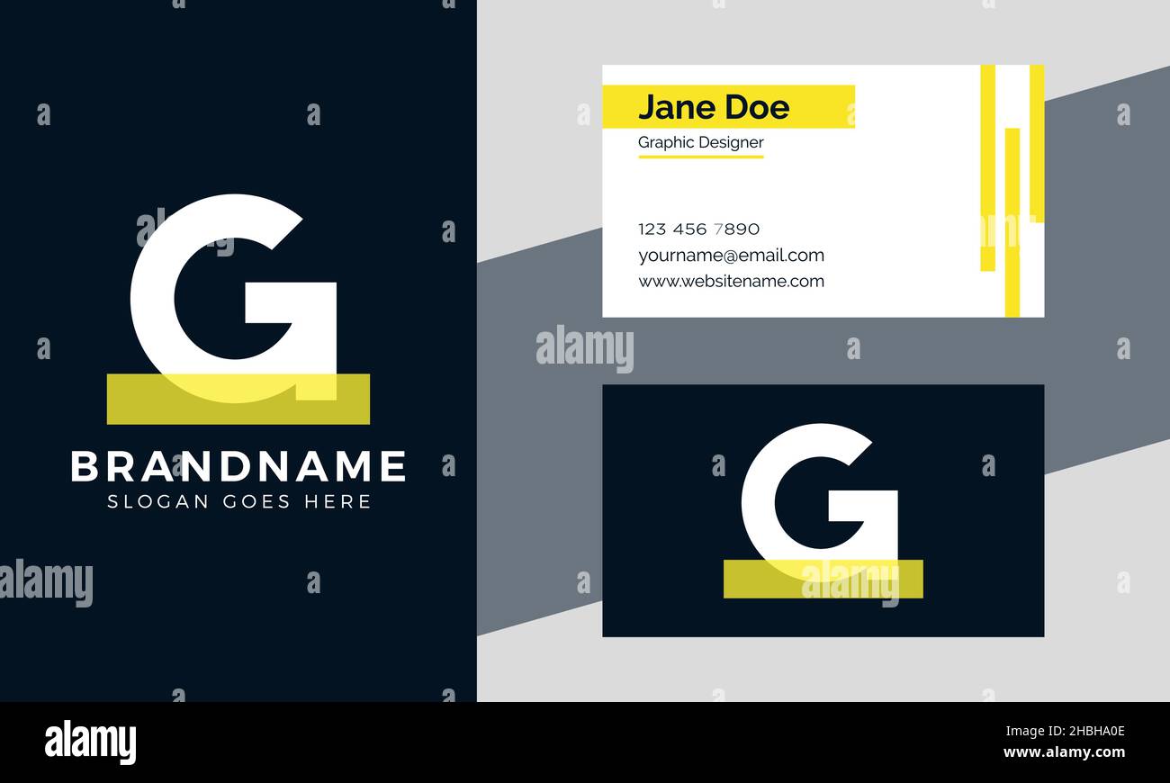 Abstract Premium branding letter G logo design template Stock Vector ...