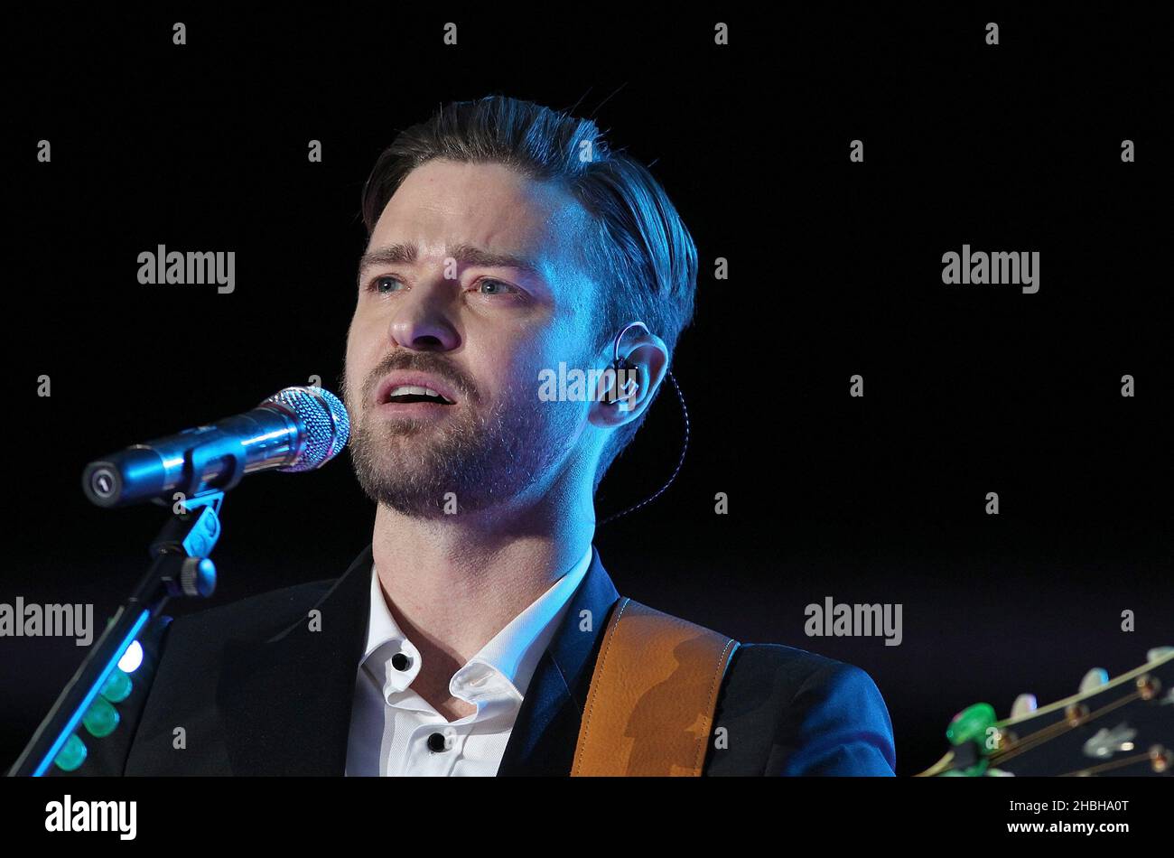 Justin Timberlake performs on stage at Capital FM's Summertime Ball at ...