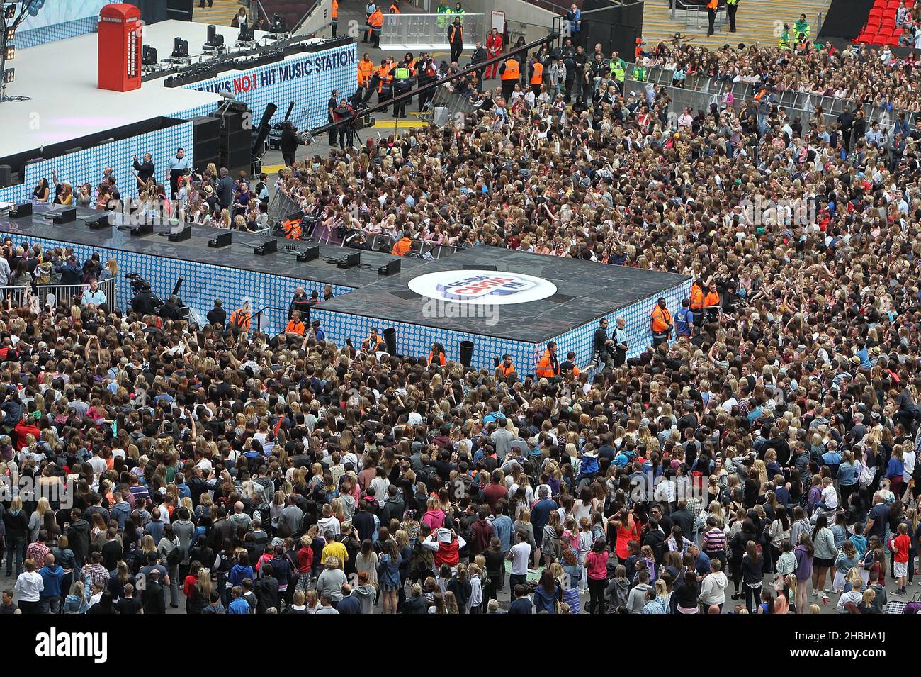 General view of the main stage cat walk at Capital FM's Summertime Ball ...