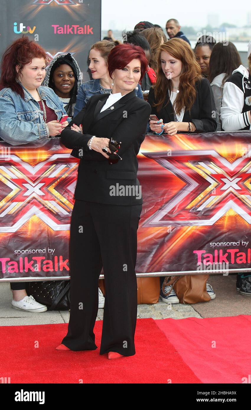 Sharon Osbourne arriving at the X Factor Judges Photocall at ExCeL ...