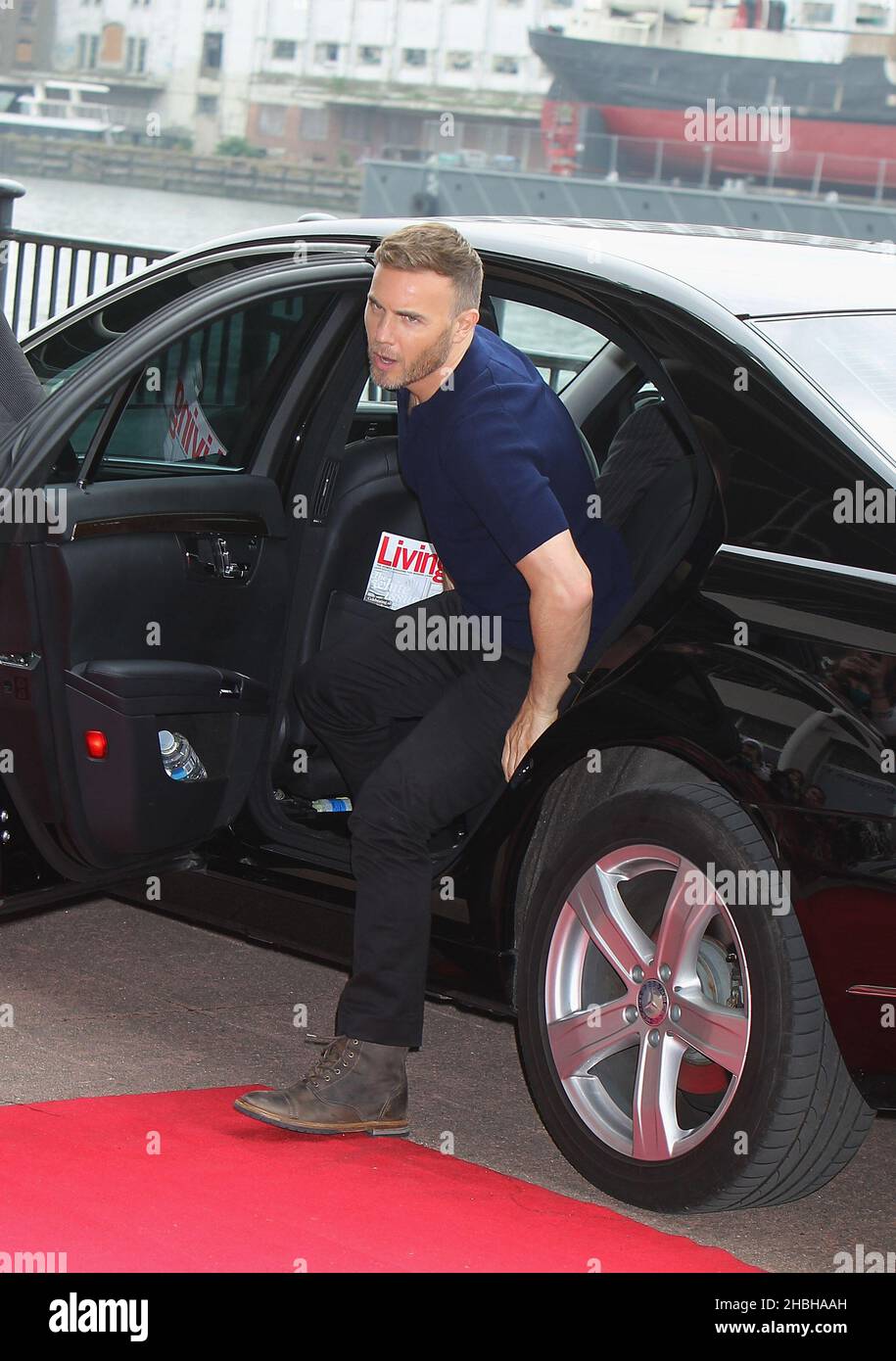 Gary Barlow arriving at the X Factor Judges Photocall at ExCeL, London ...