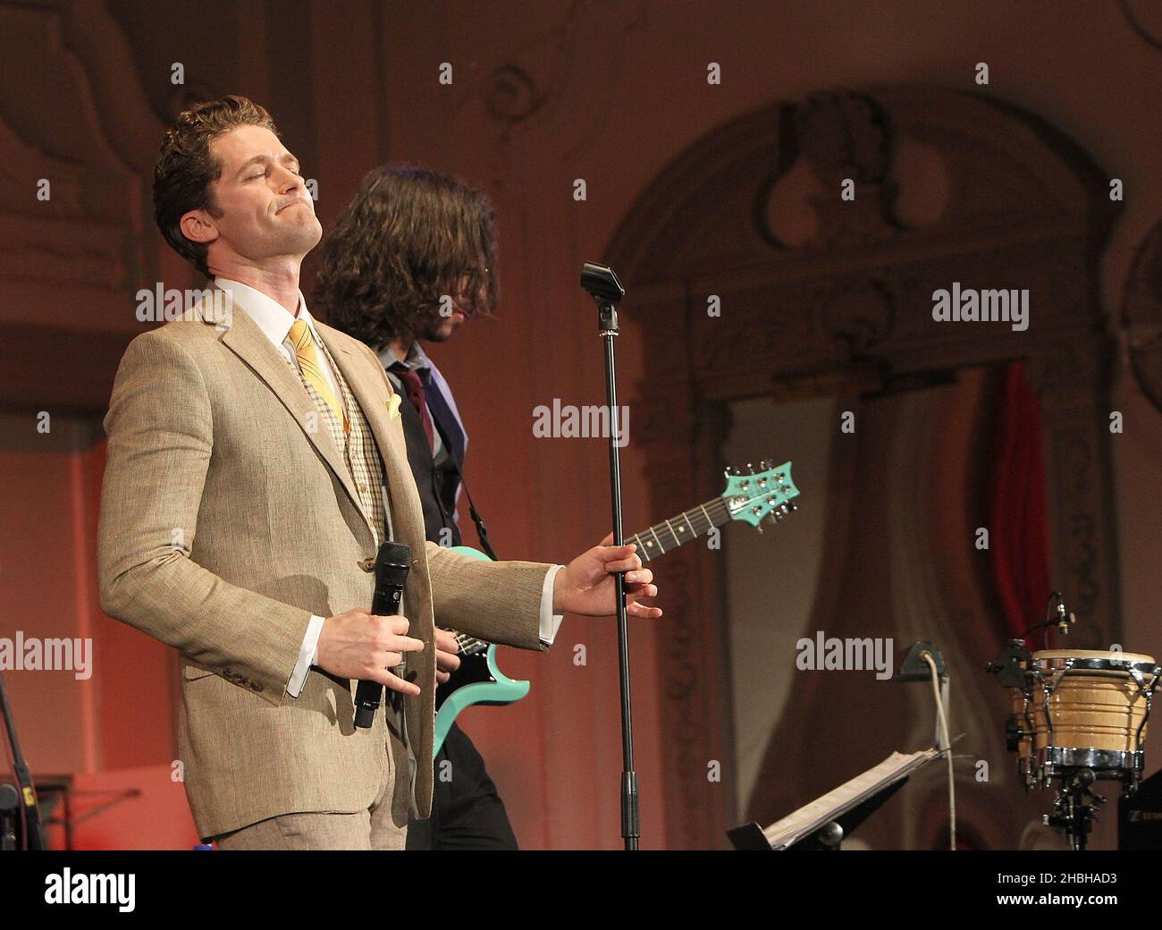 Matthew Morrison performs on stage at the Bush Hall in London Stock ...