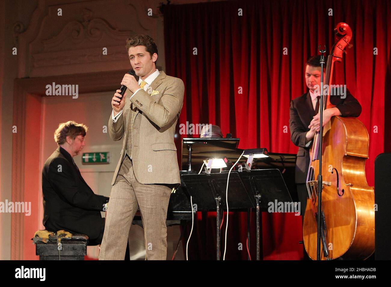 Matthew Morrison performs on stage at the Bush Hall in London Stock ...