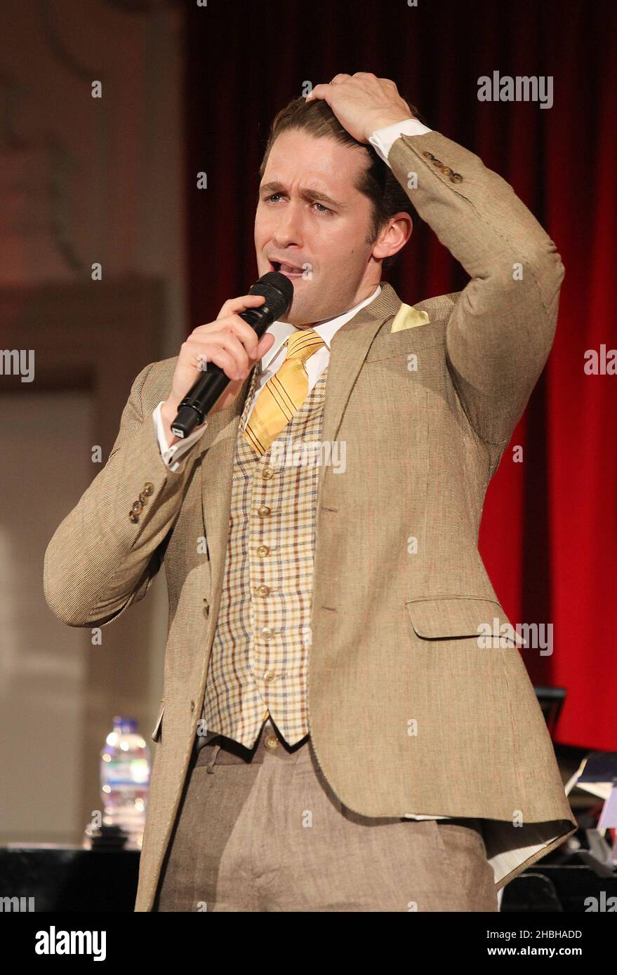 Matthew Morrison performs on stage at the Bush Hall in London Stock ...