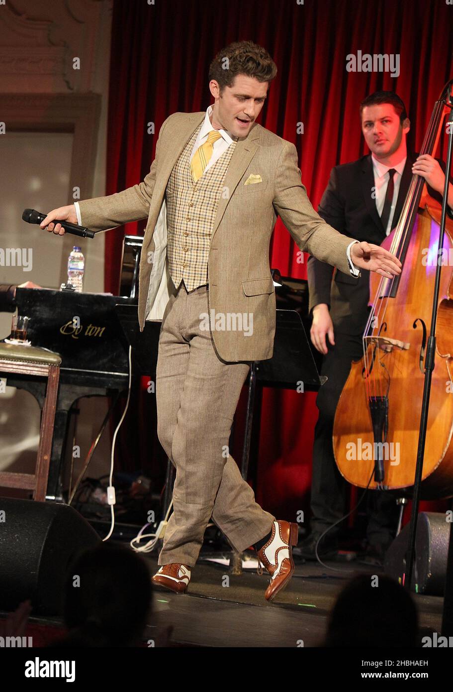 Matthew Morrison performs on stage at the Bush Hall in London Stock ...