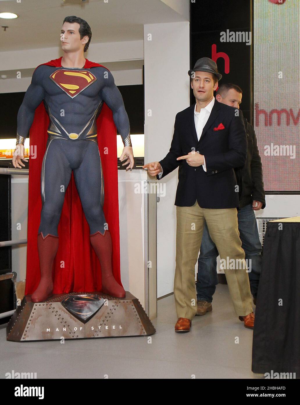 Matthew Morrison attending a signing session for his album 'Where It ...