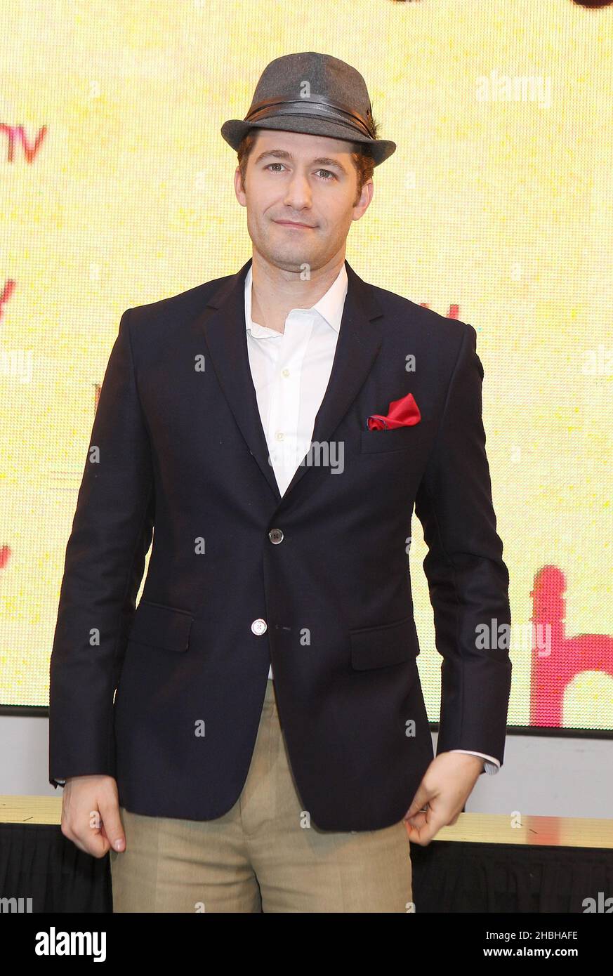 Matthew Morrison attending a signing session for his album 'Where It ...