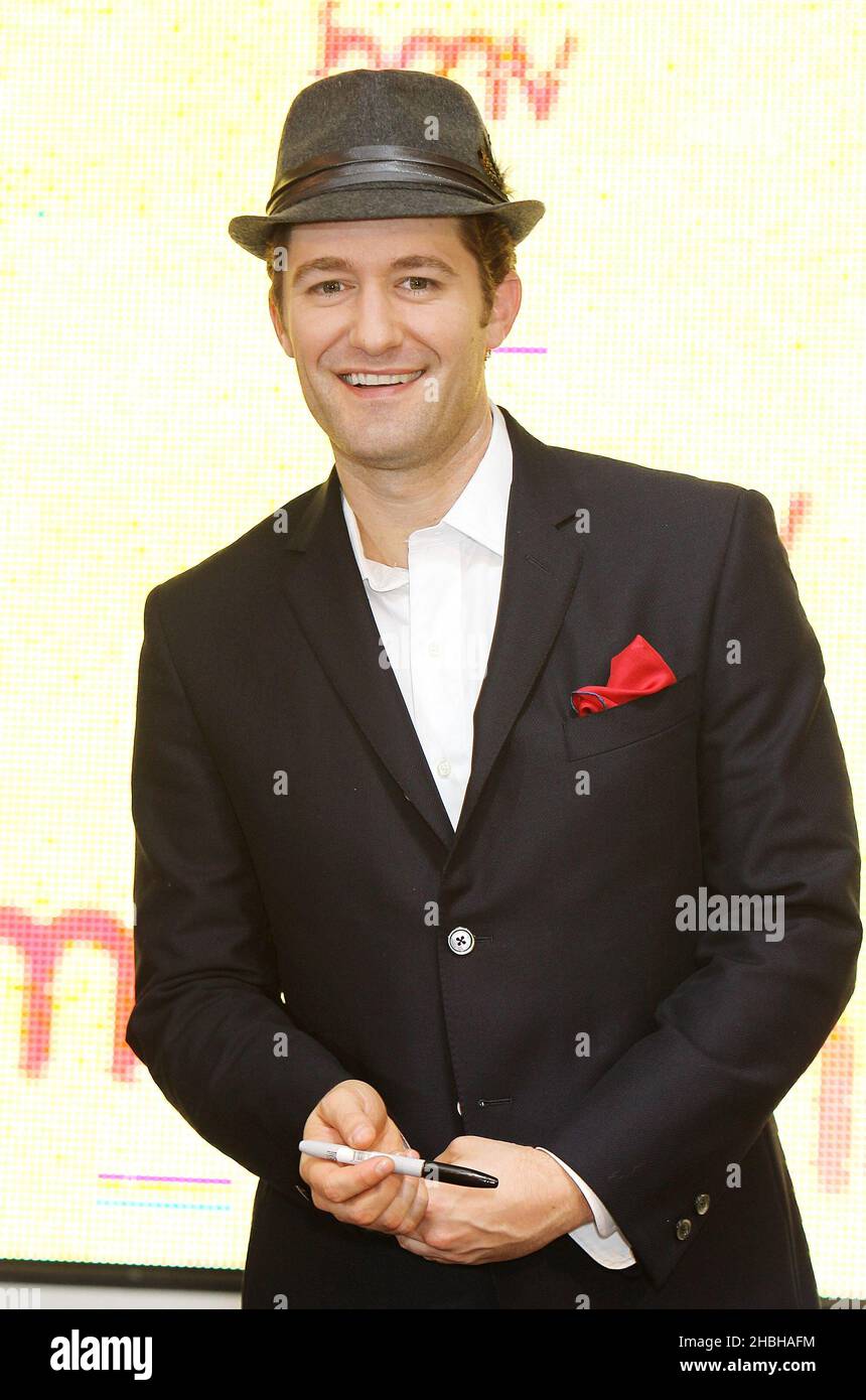 Matthew Morrison attending a signing session for his album 'Where It ...