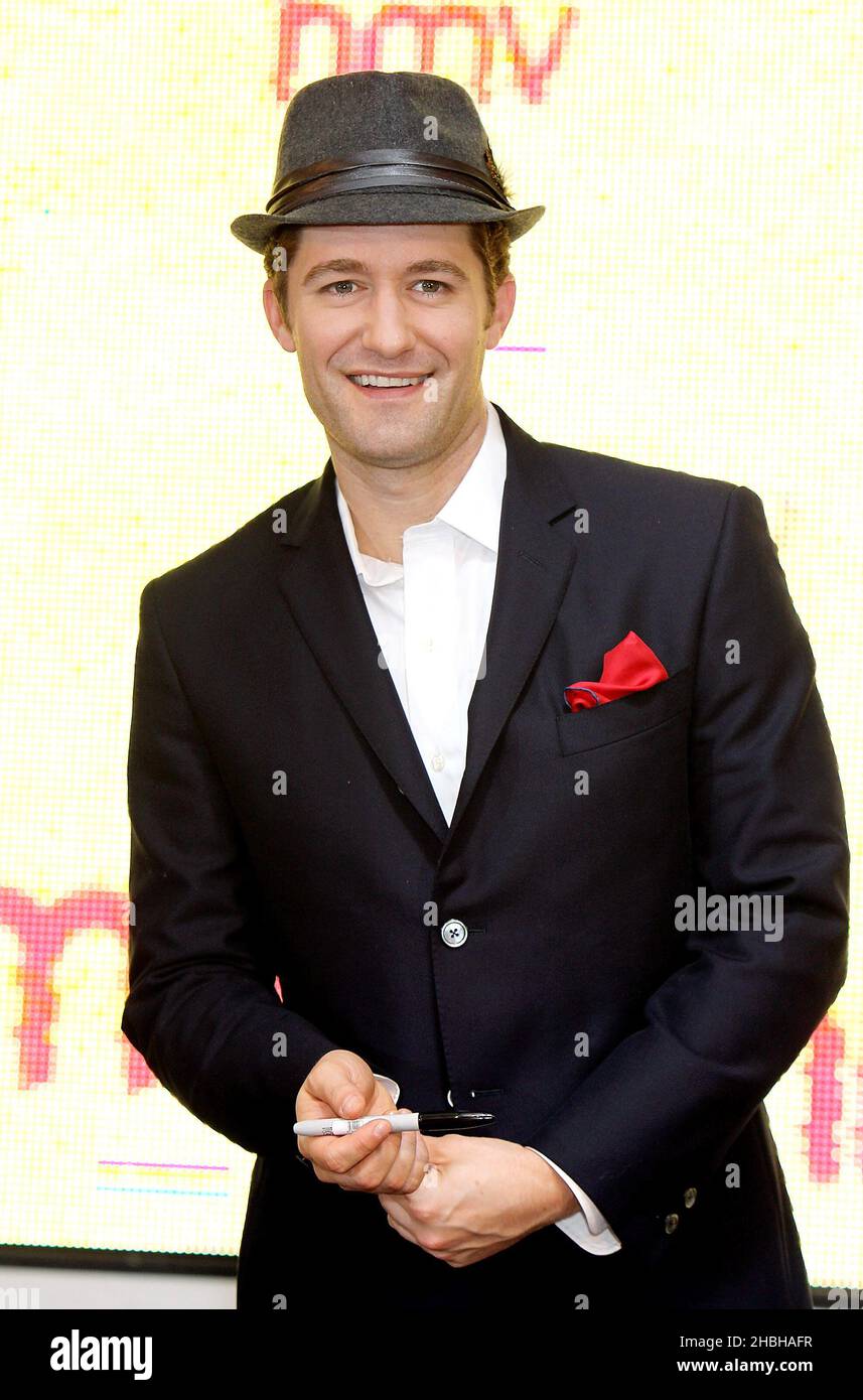 Matthew Morrison attending a signing session for his album 'Where It ...