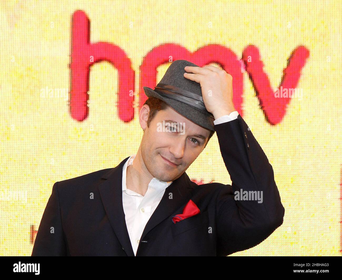 Matthew Morrison attending a signing session for his album 'Where It ...