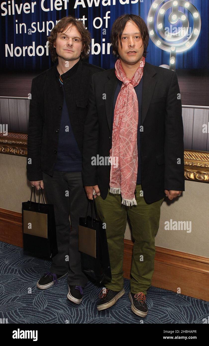 Simon Jones and Nick McCabe of The Verve attending the Nordoff Robbins ...