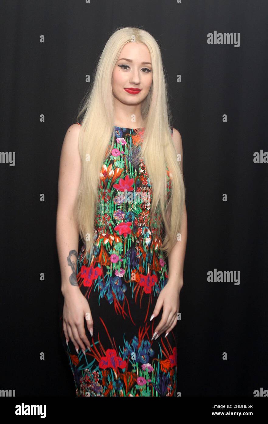 Iggy Azalea poses back stage at G-A-Y Heaven London Stock Photo - Alamy