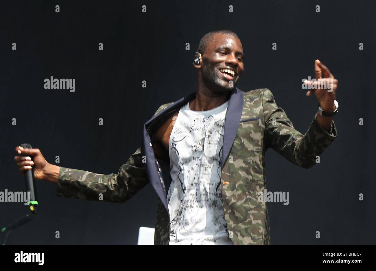Wretch 32 and Devlin perform on stage at the Wireless Festival Day 1 at ...
