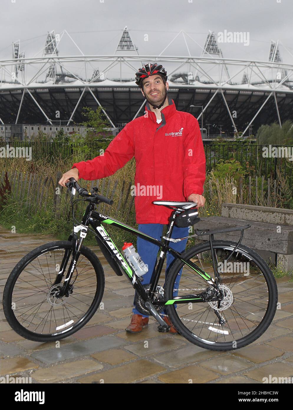 Paralympic Gold Medallist,David Stone MBE gets on his bike at the ...
