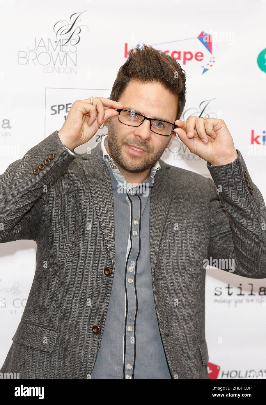 Scott Robinson of the band Five arrives at the Spectacle Wearer of the ...