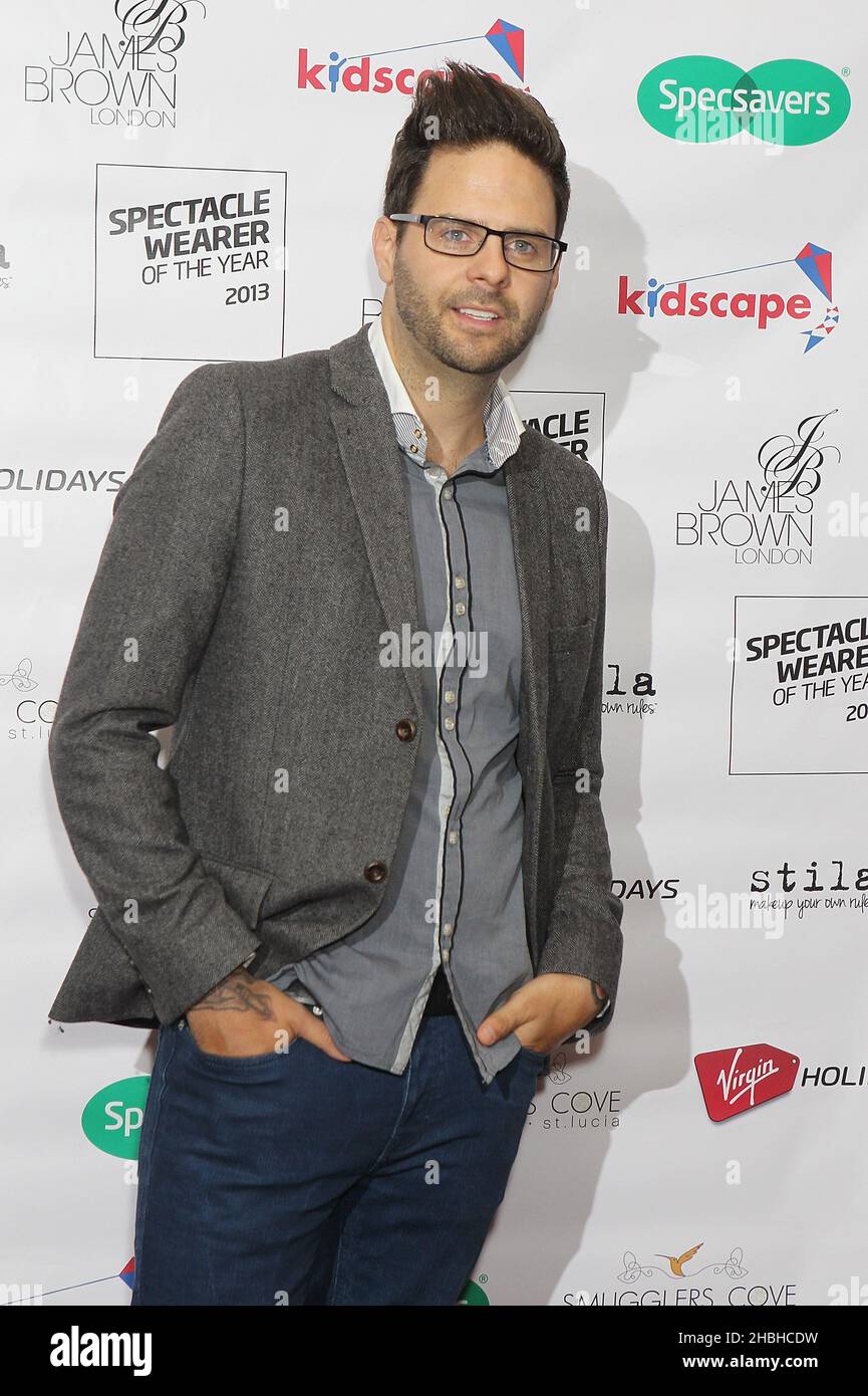 Scott Robinson of the band Five arrives at the Spectacle Wearer of the ...