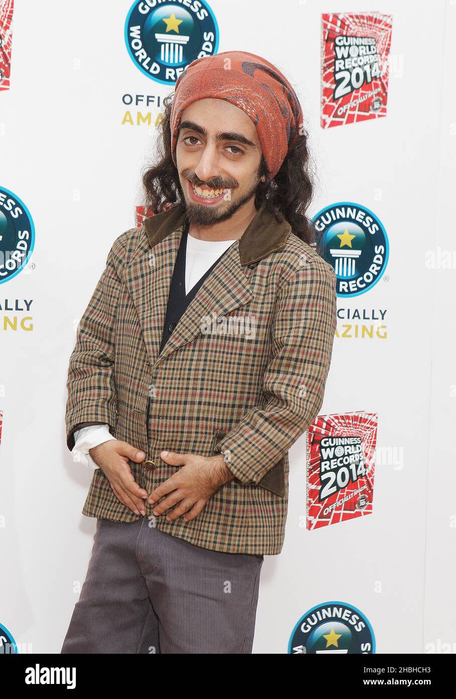 Imaan Hadchiti (shortest standup comedian) attends the Guinness Book of ...