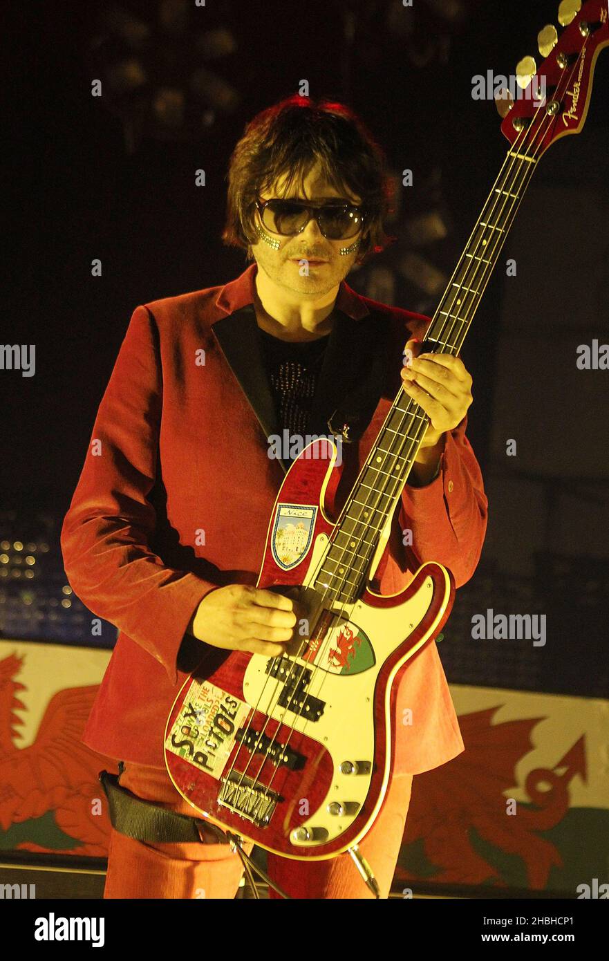 Nicky Wire of The Manic Street Preachers performs at the Shepherd's ...