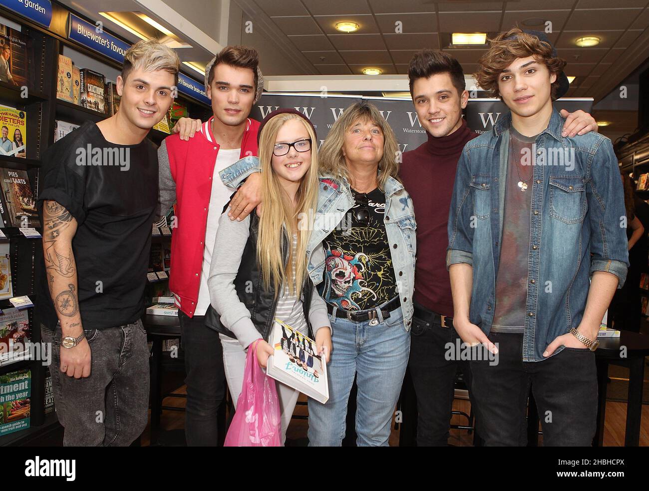 (L-R) Jaymi Hensley,Jamie Hamblett,Josh Cuthbert and George Shelley of ...