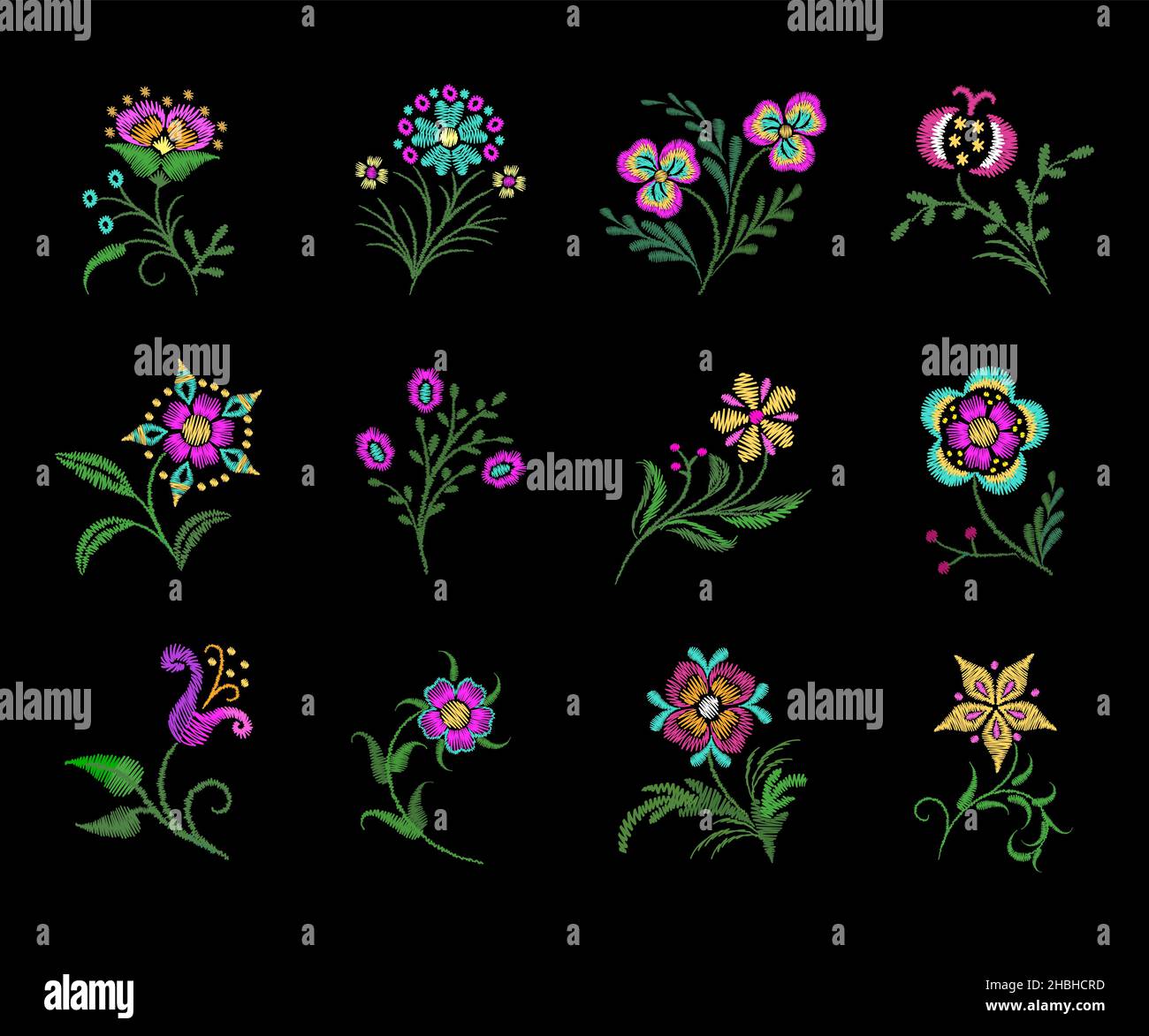 Embroidery design hi-res stock photography and images - Alamy