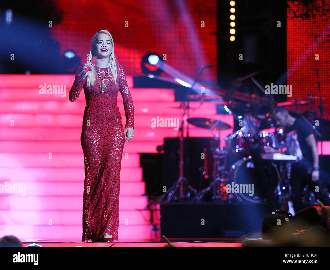 Rita Ora performs on stage at Unity: A concert for Stephen Lawrence at ...