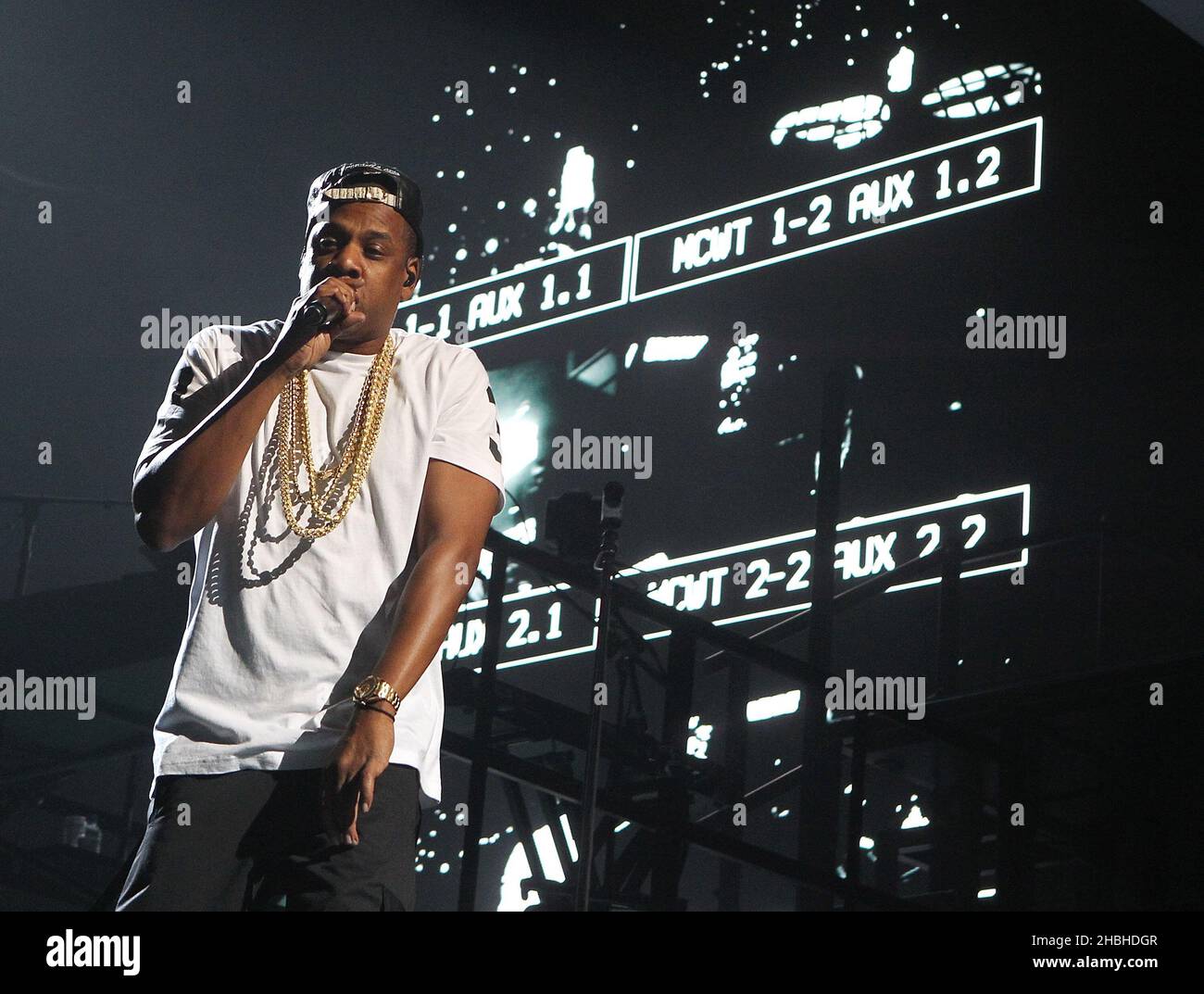 Jay Z performs at the O2 Arena, London Stock Photo - Alamy