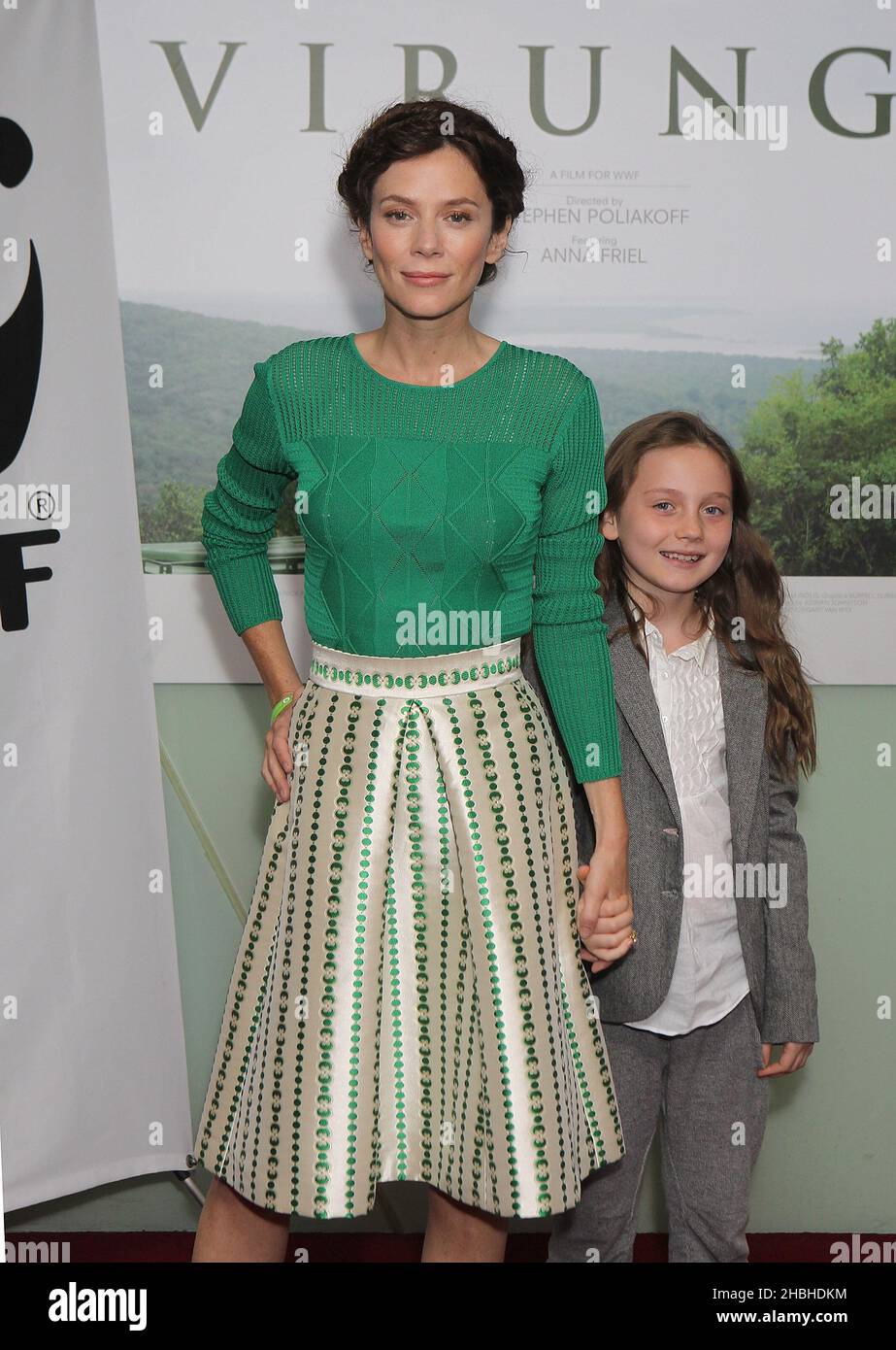 Anna Friel and daughter Gracey Friel attend The launch of Virunga for ...