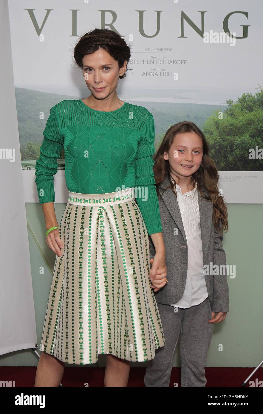 Anna Friel and daughter Gracey Friel attend The launch of Virunga for ...