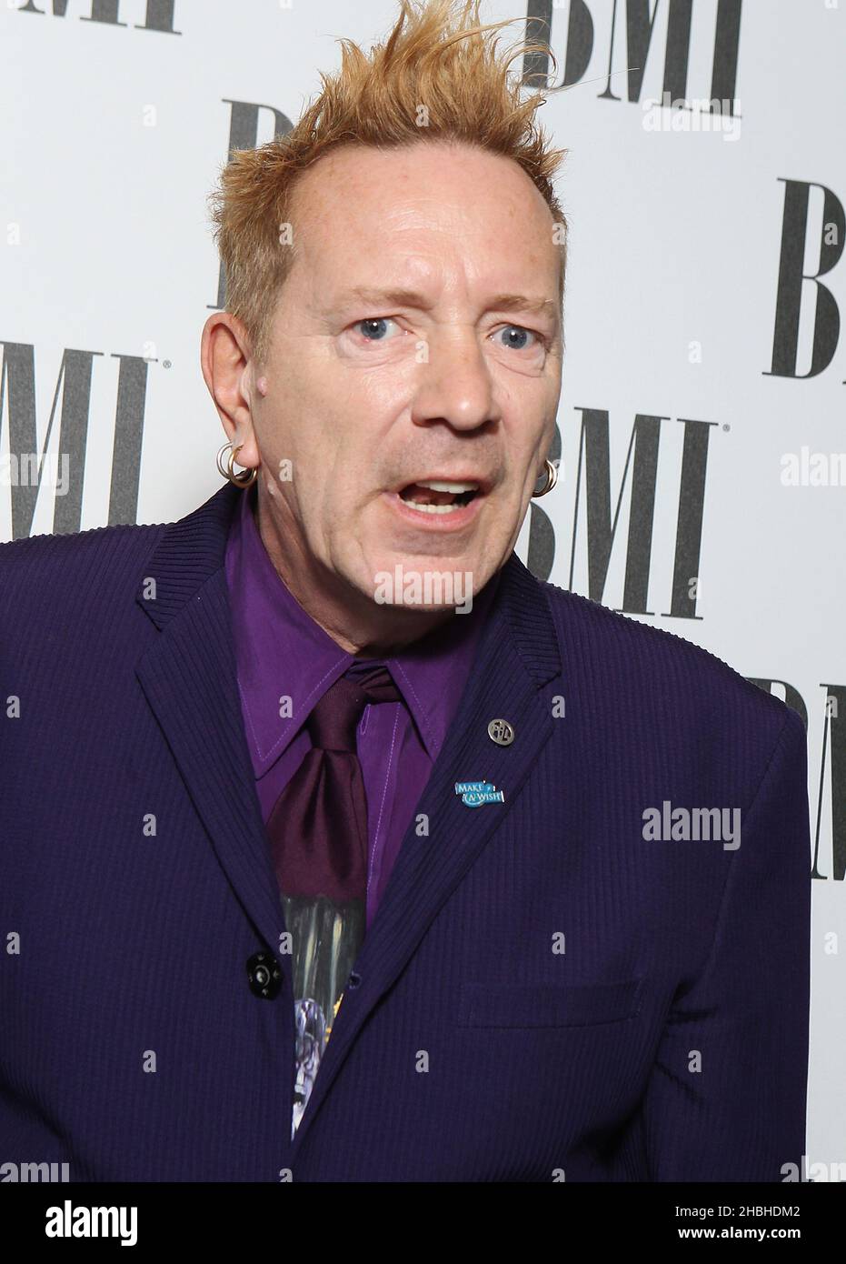 Johnny Lydon attends and wins the BMI Icon Award at the BMI Awards at ...