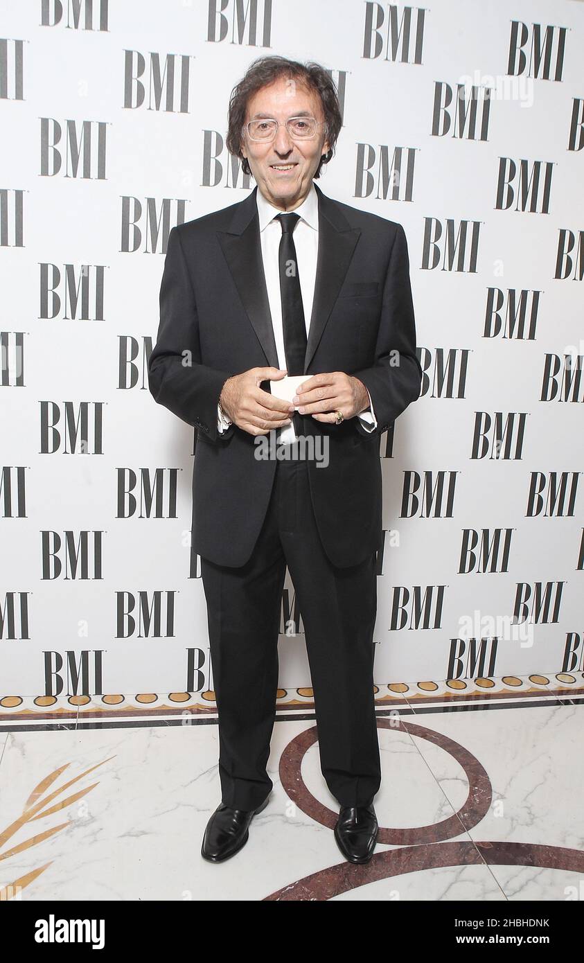 Don Black attends the BMI Awards at the Dorchester in Central London ...