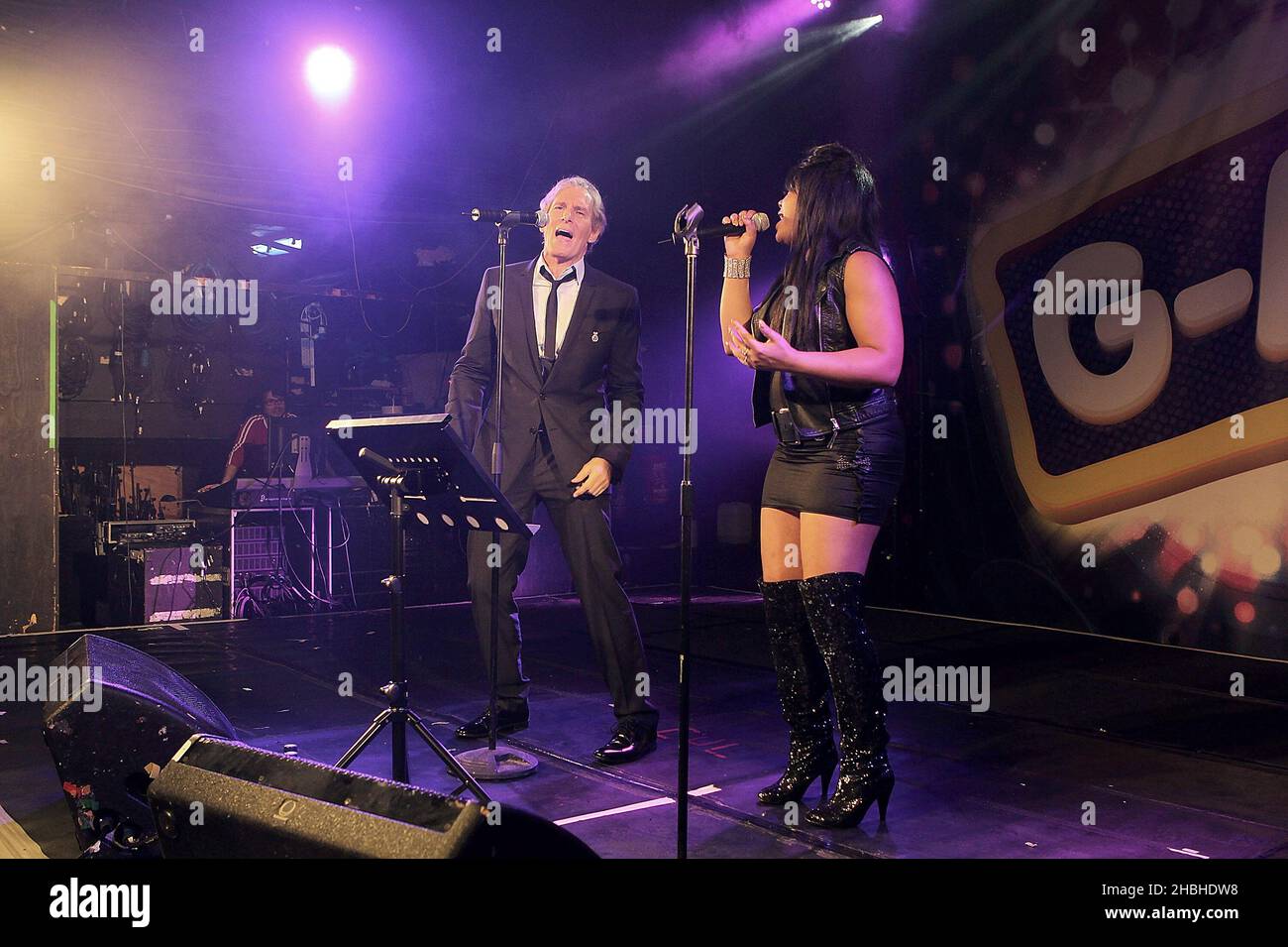 Michael Bolton and Lorna Simpson perform together on stage at G-A-Y ...