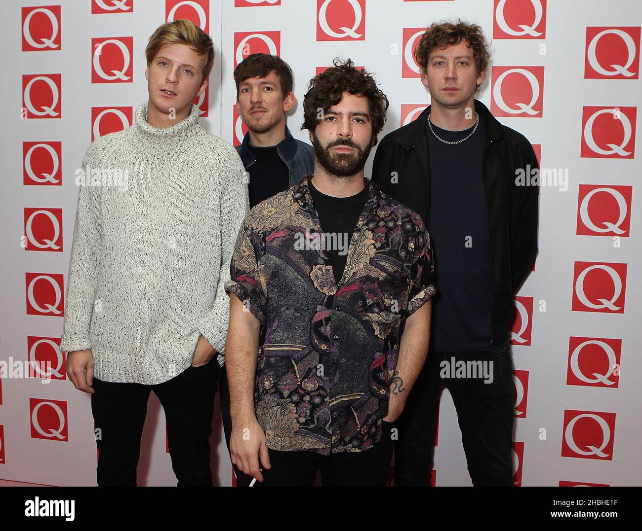 The Foals attend the Q Awards at the Grosvenor House Hotel in London ...