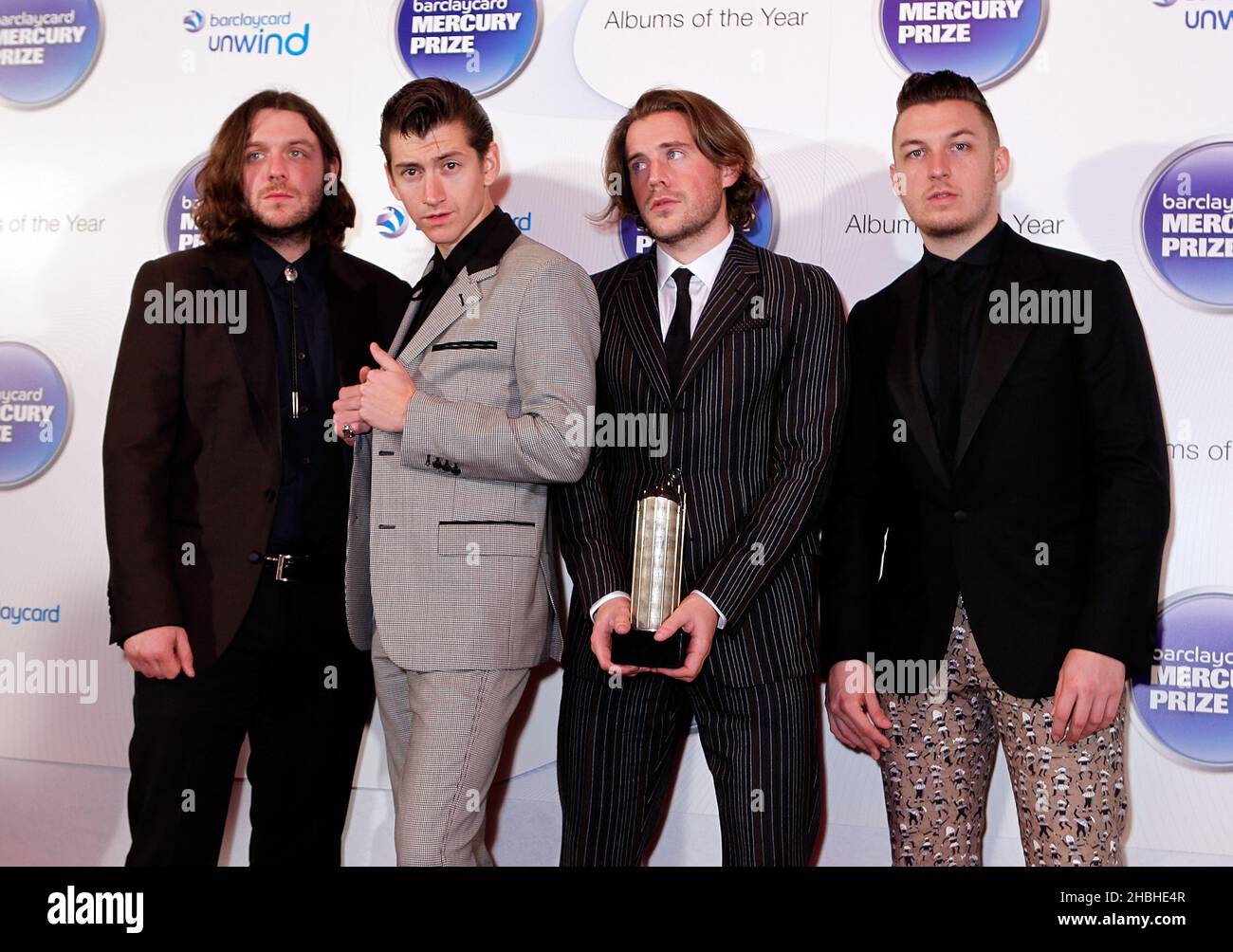 Alex Turner and his band Arctic Monkeys at the Barclaycard Mercury ...