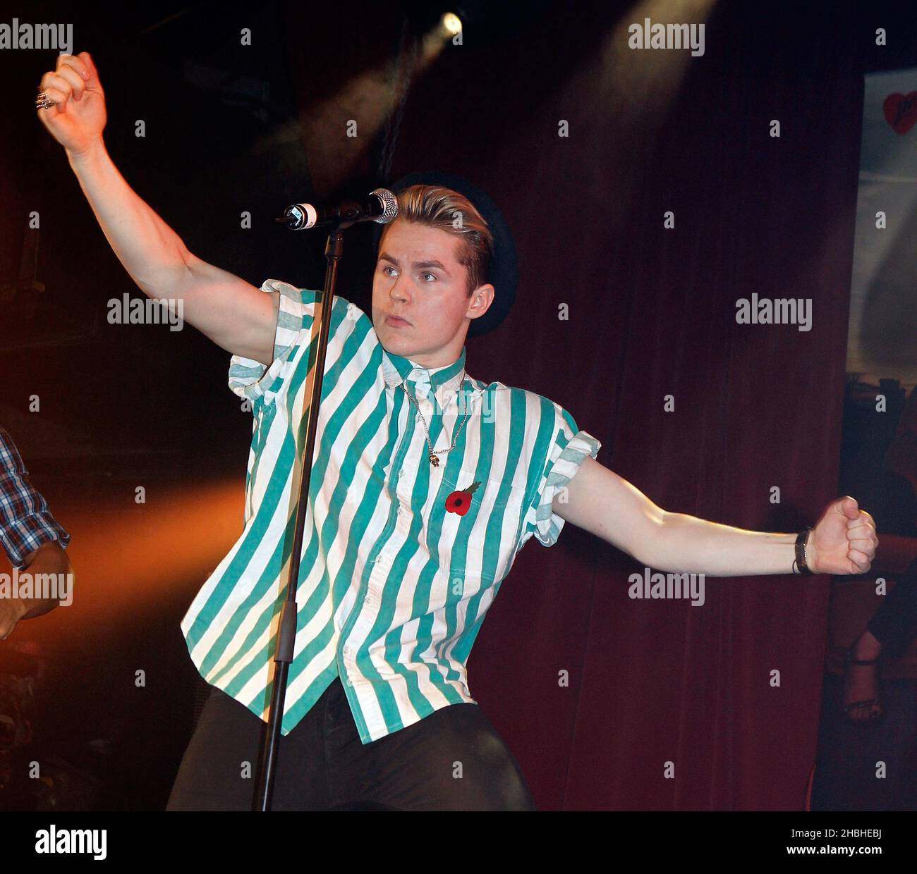 Josh Zare of Kingsland Road performs on stage at G-A-Y Heaven in London ...