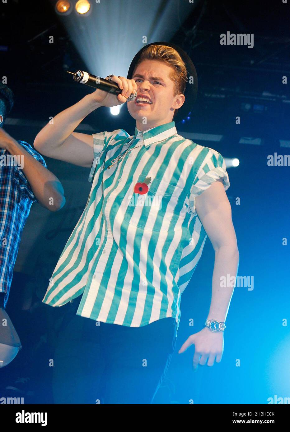 Josh Zare of Kingsland Road performs on stage at G-A-Y Heaven in London ...