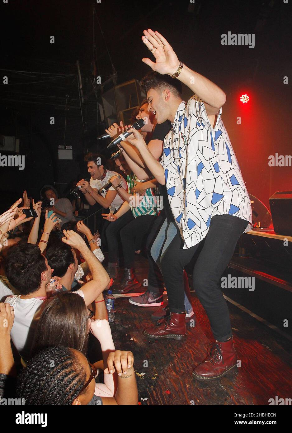 Jay Scott of Kingsland Road performs on stage at G-A-Y Heaven in London ...