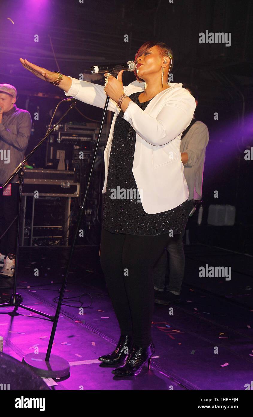 Gabrielle performs on stage at G-A-Y Heaven in London Stock Photo - Alamy