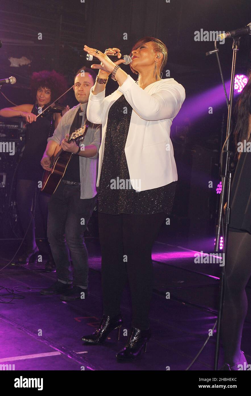 Gabrielle performs on stage at G-A-Y Heaven in London Stock Photo - Alamy