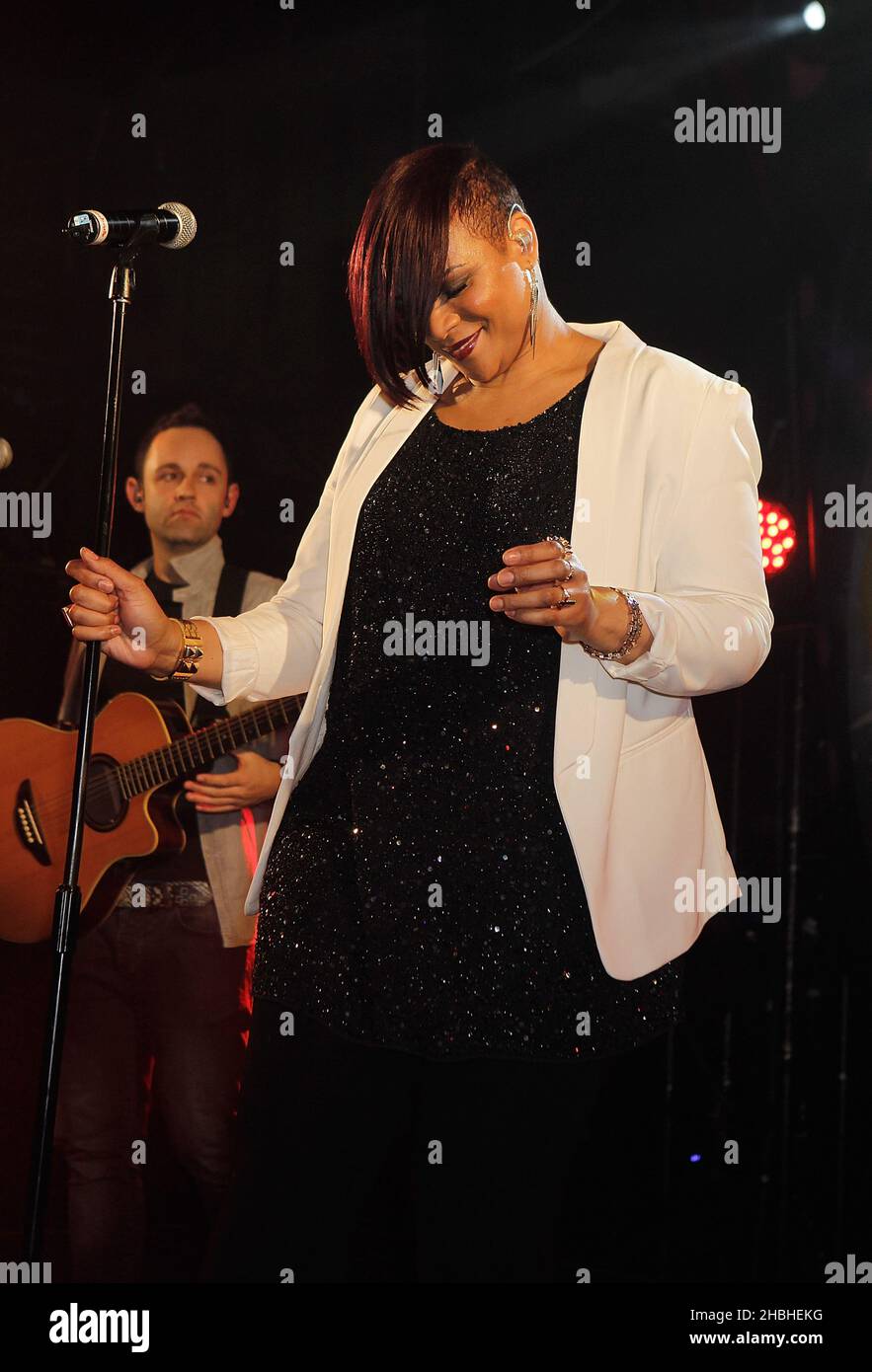 Gabrielle performs on stage at G-A-Y Heaven in London Stock Photo - Alamy