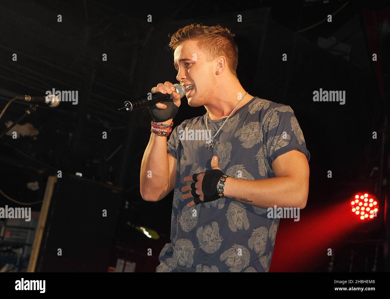 Sam Callahan performs on stage at G-A-Y Heaven in London Stock Photo ...