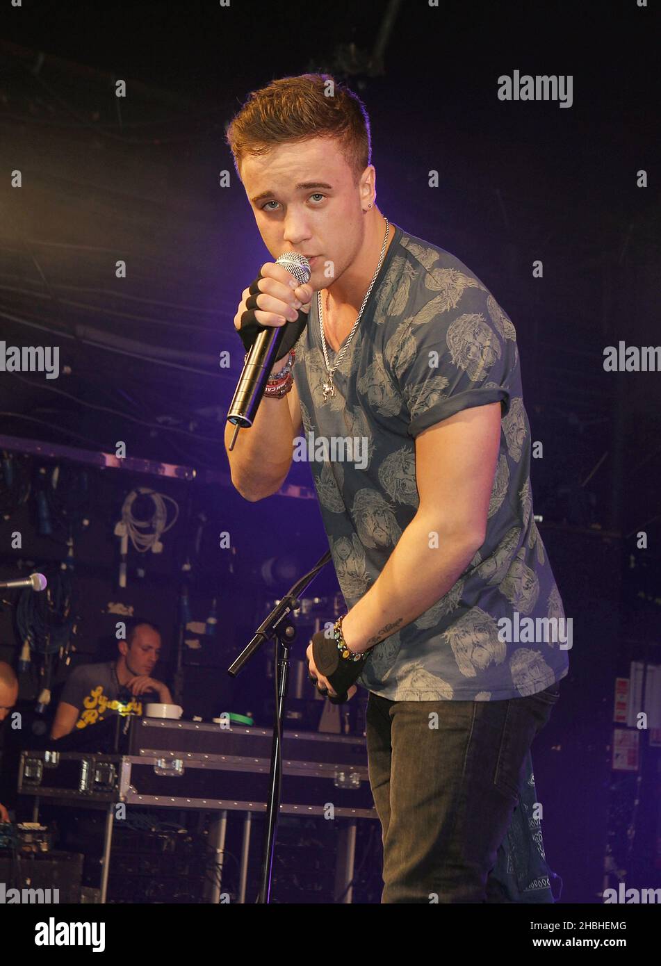 Sam Callahan performs on stage at G-A-Y Heaven in London Stock Photo ...