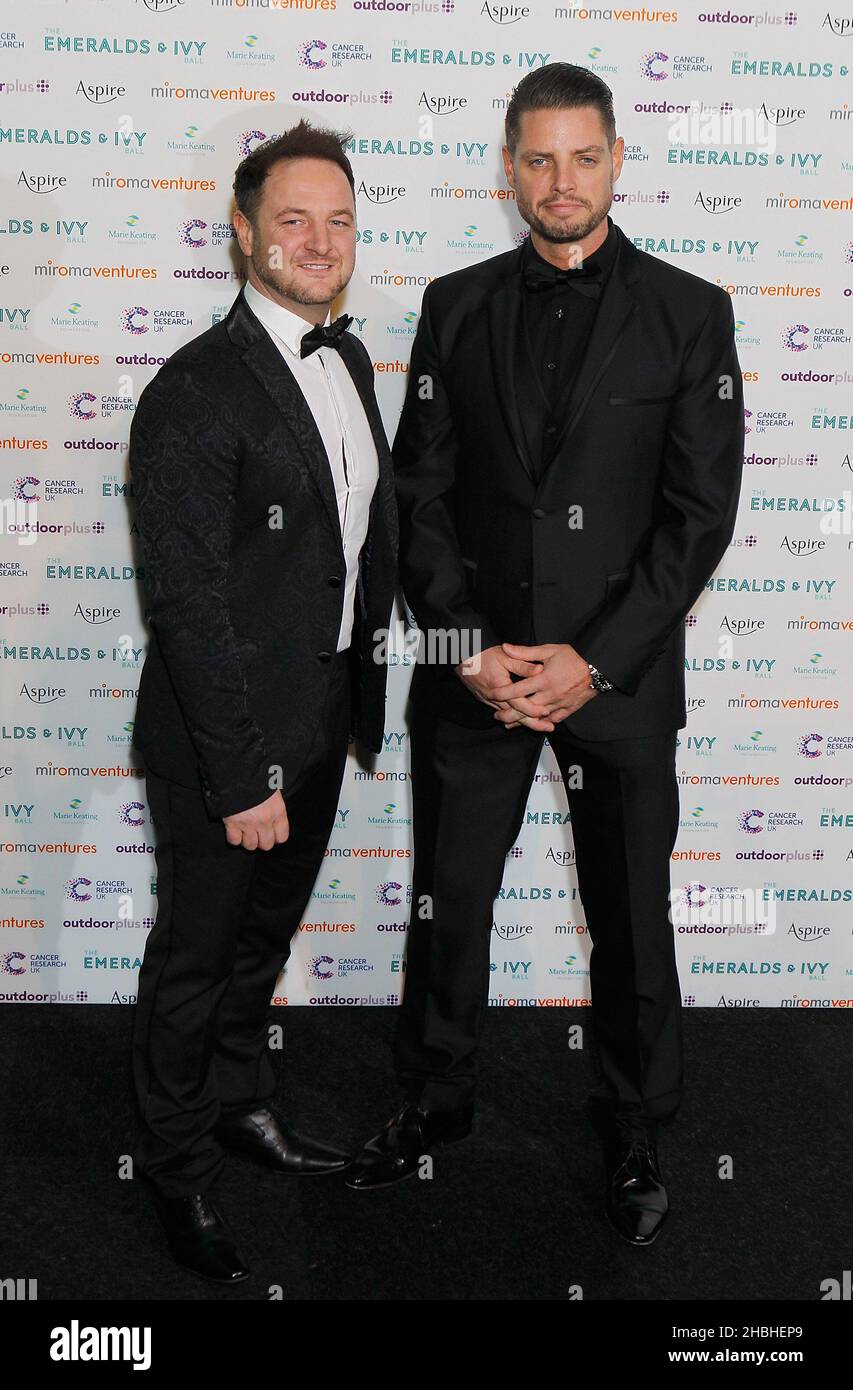 Mikey Graham and Keith Duffy arrive at the Emeralds and Ivy Ball at Old ...
